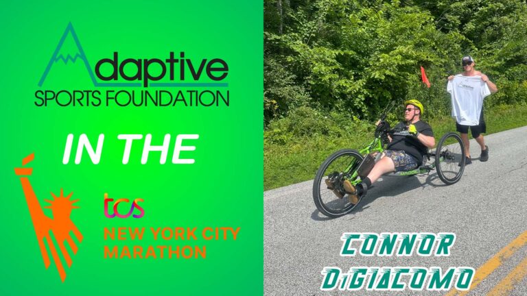 ASF in the NYC Marathon - Connor DiGiacomo - Adaptive Sports Foundation